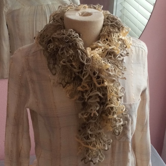 Accessories | Neutral Open Work Lightweight Scarf | Poshmark
